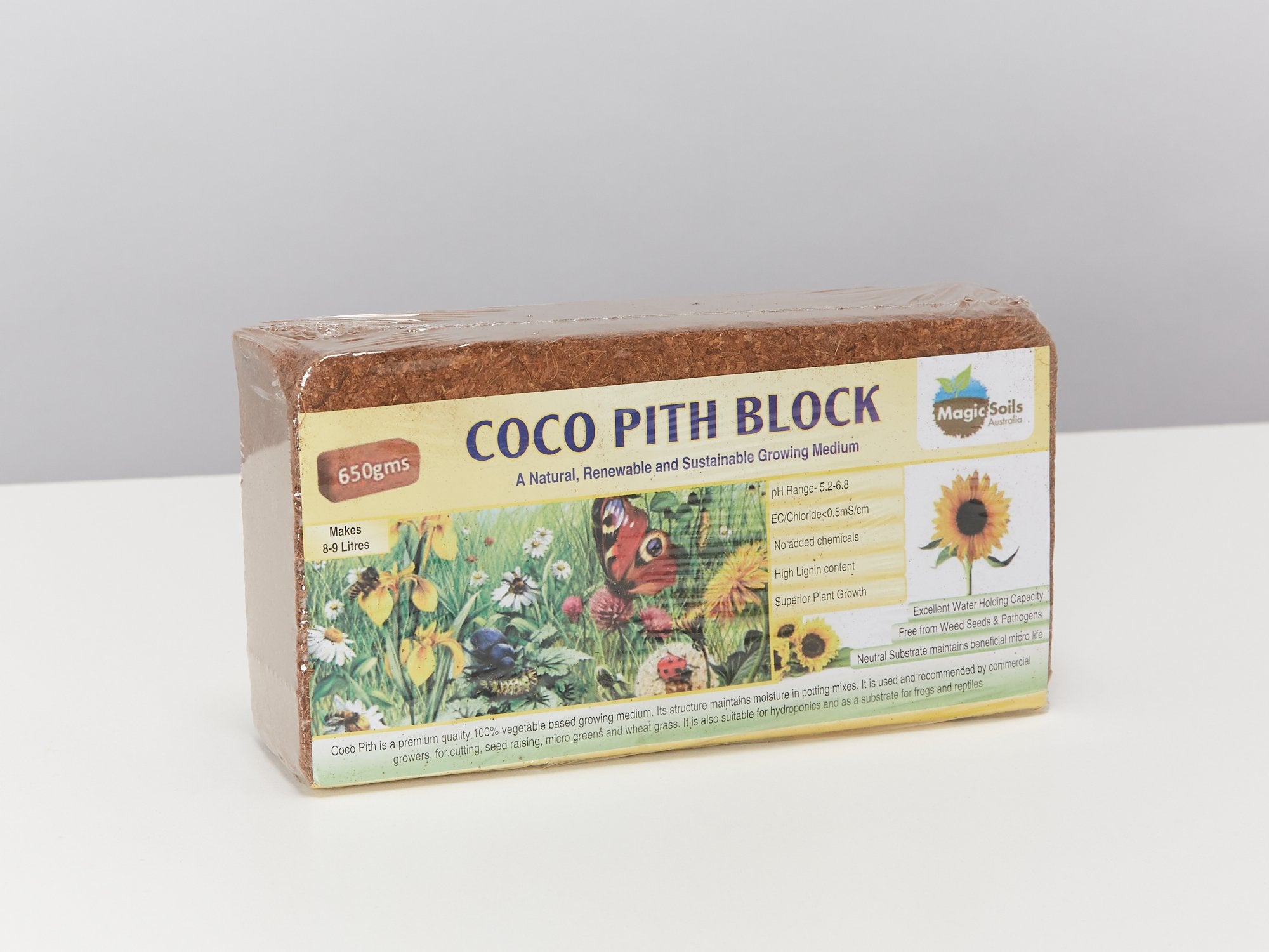 Coco Pith Block 650g – Plants in a box